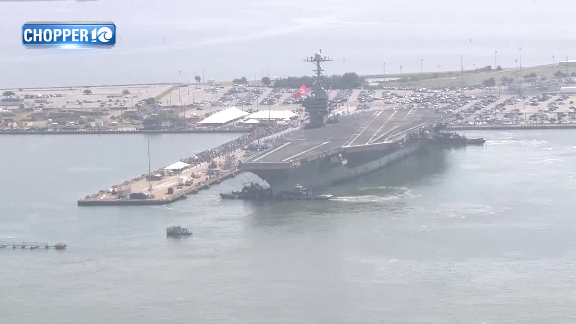 Chopper 10 Video: USS Harry S. Truman Homecoming – WAVY.com