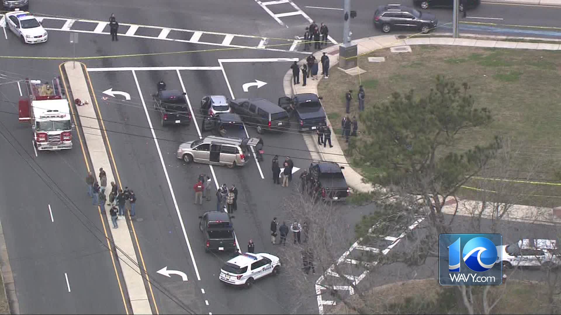 Chopper 10 Video: Hampton ‘officer involved shooting’ scene – WAVY.com