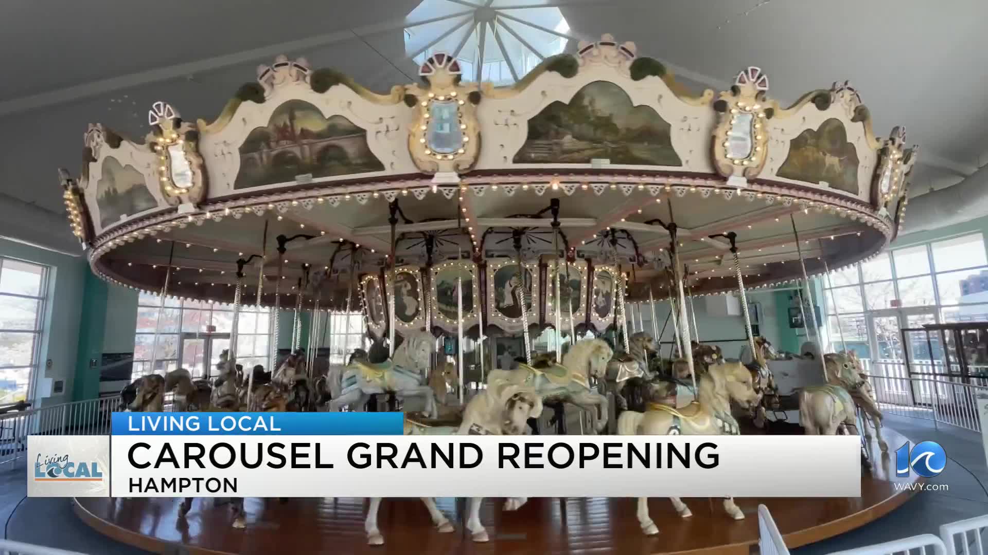 Hampton carousel grand reopening Saturday – WAVY.com