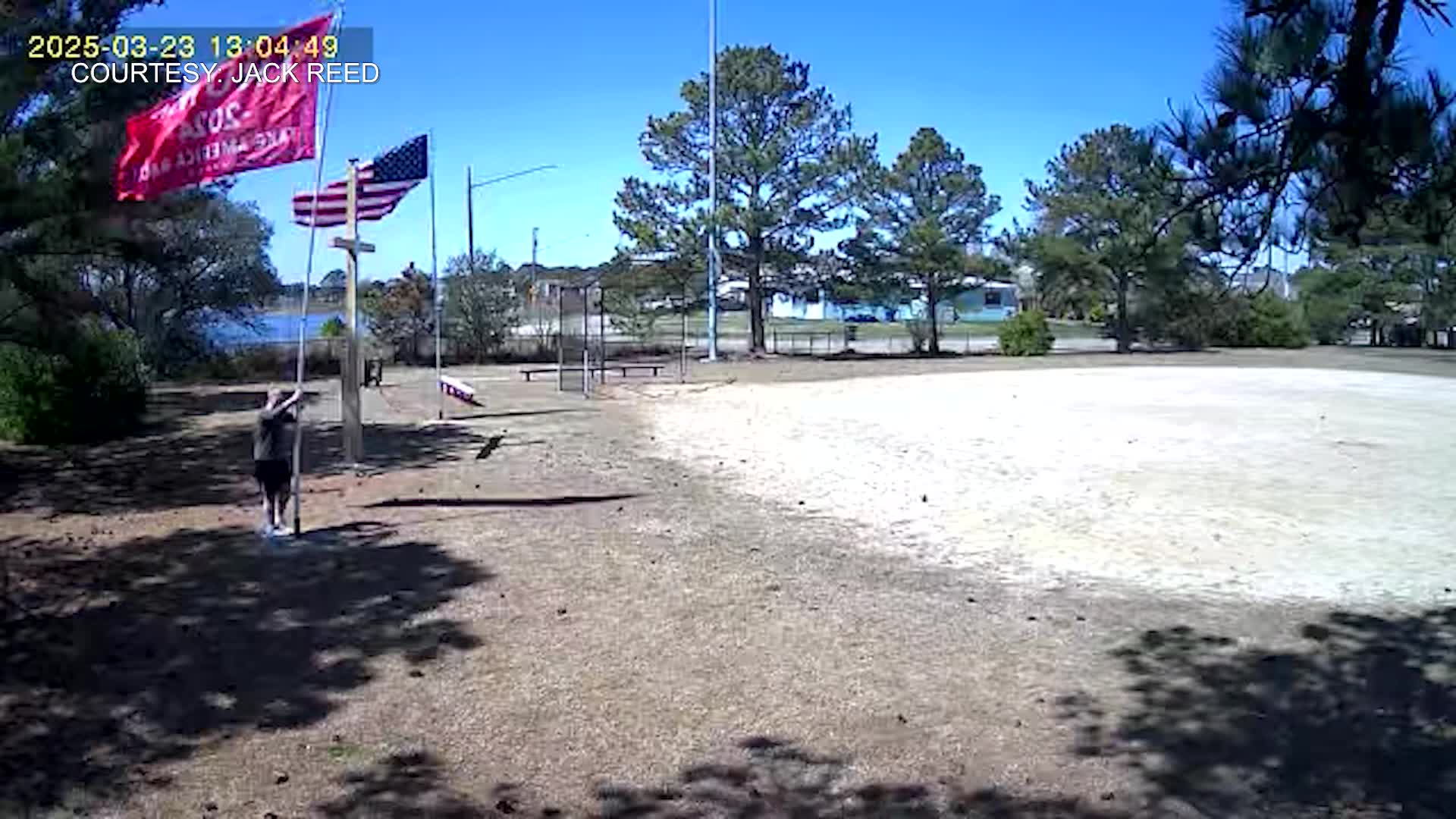 Flag flap: Trump, American flag stands take fall – WAVY.com