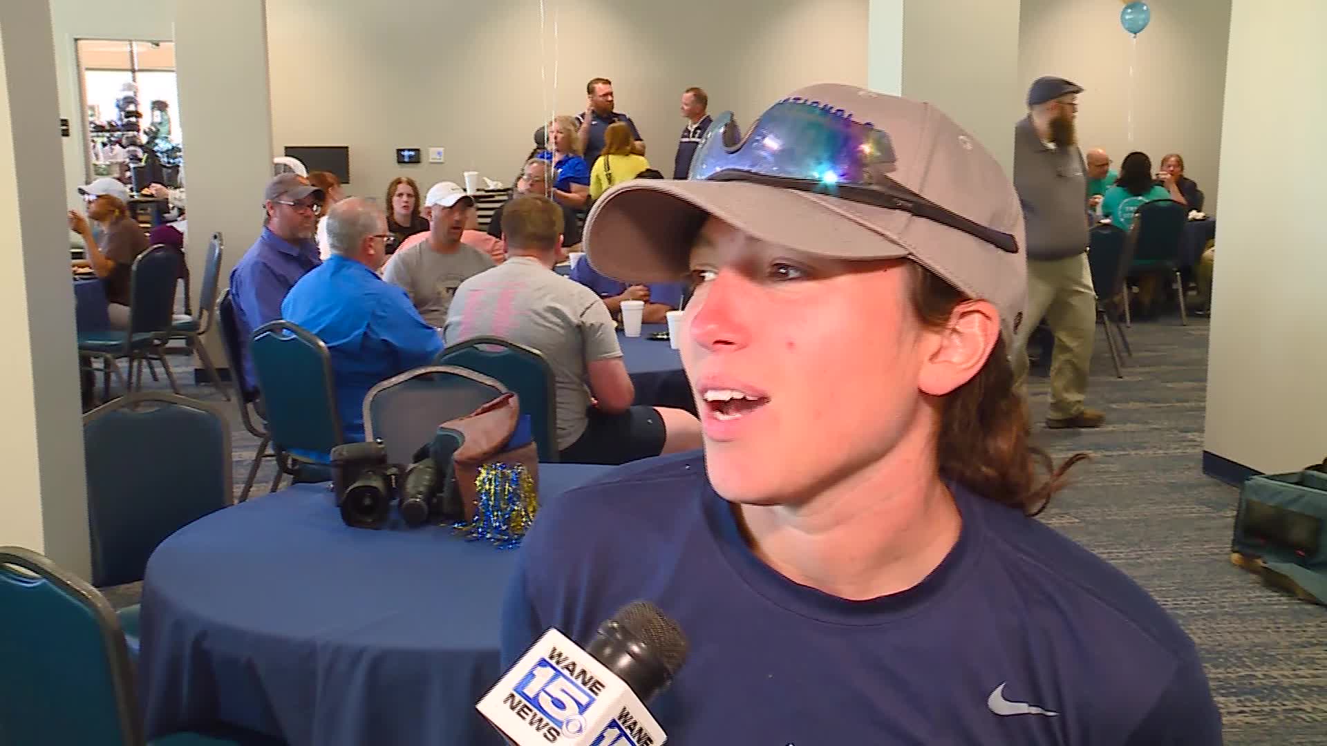 Trine softball Alexis Michon full interview at celebration lunch 6/9 ...