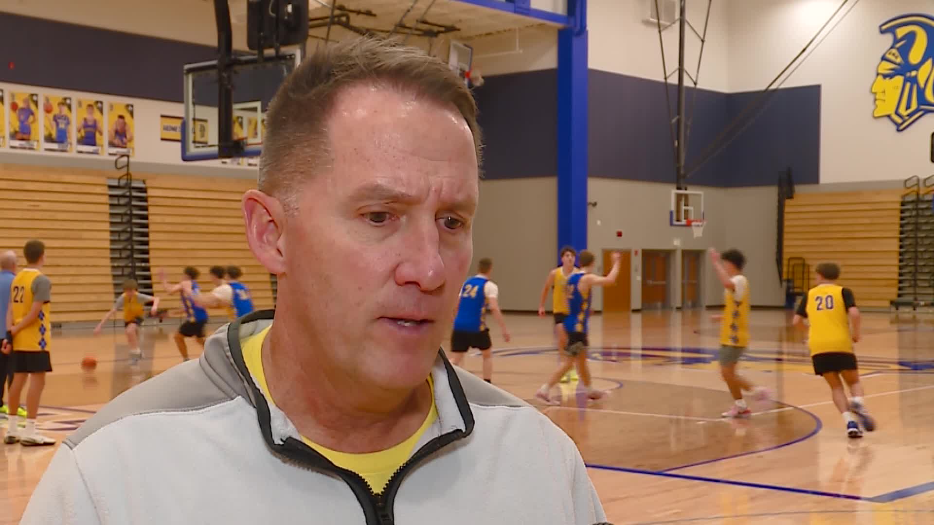 Homestead head boys basketball coach Chris Johnson practice interview 1 ...