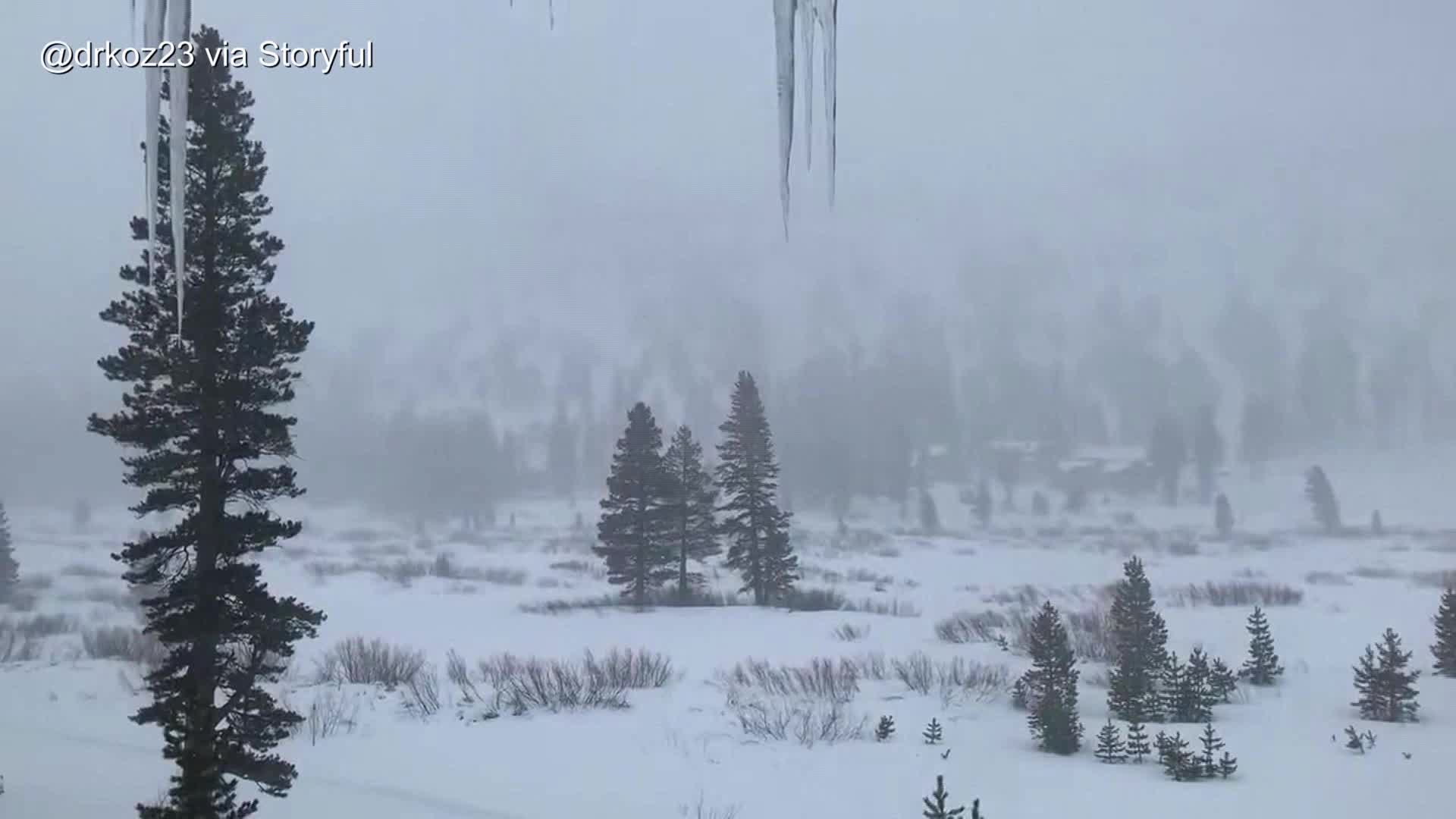 Snowy wind in California – WANE 15