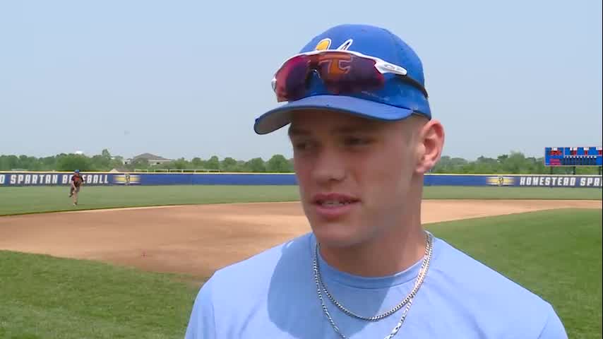 Jake Goode full interview at Homestead baseball practice on 6/5/23 ...