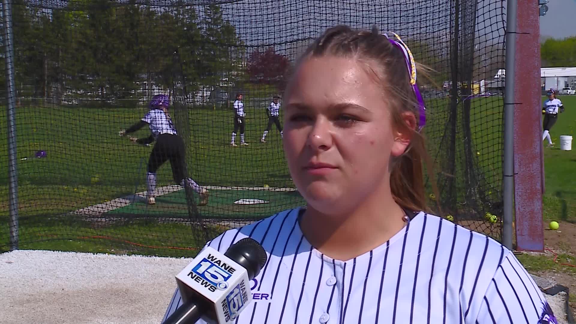 Leo softball’s Ellie Sauder, Leah May, Lena Viggiano and Ben Shappell ...