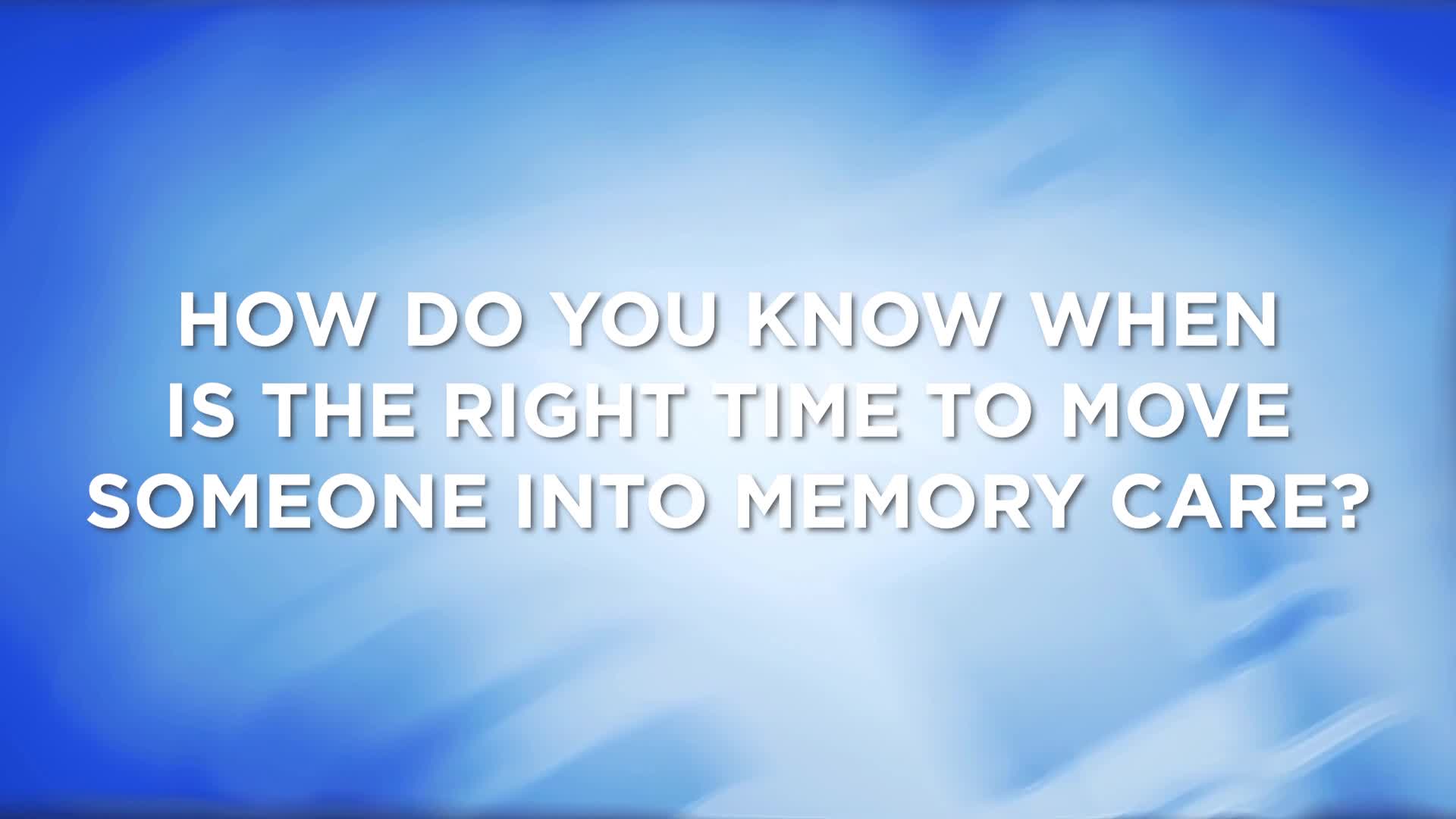 Memory care questions answered – WANE 15
