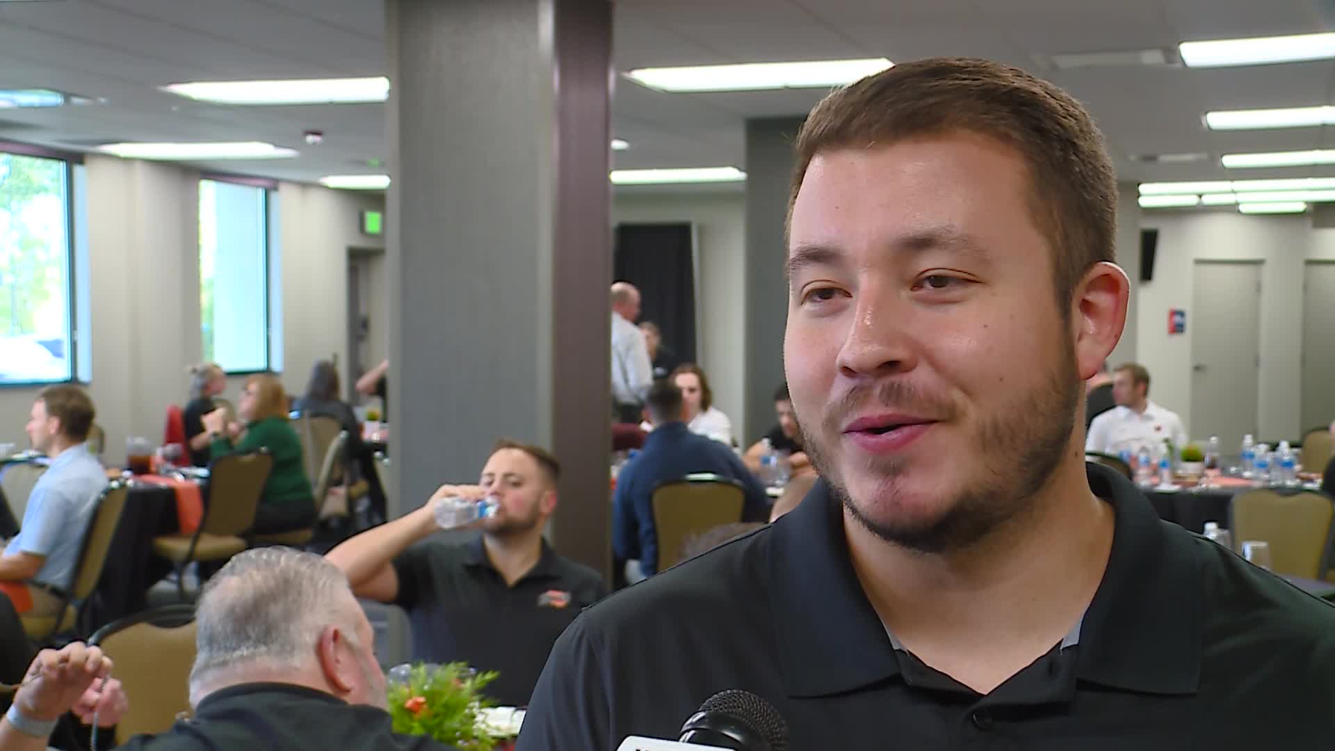 Parker Rutherford full interview at Komets media luncheon 10/9/2023 ...