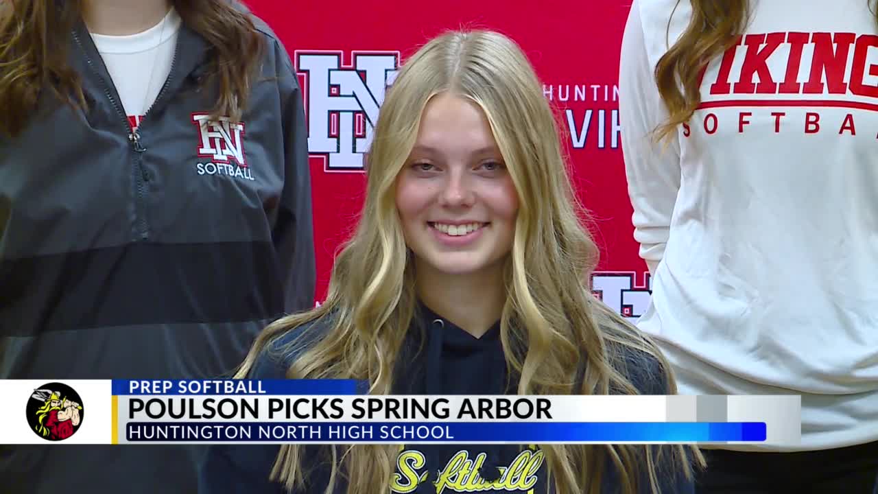 Huntington North’s Poulson picks Spring Arbor University for softball ...