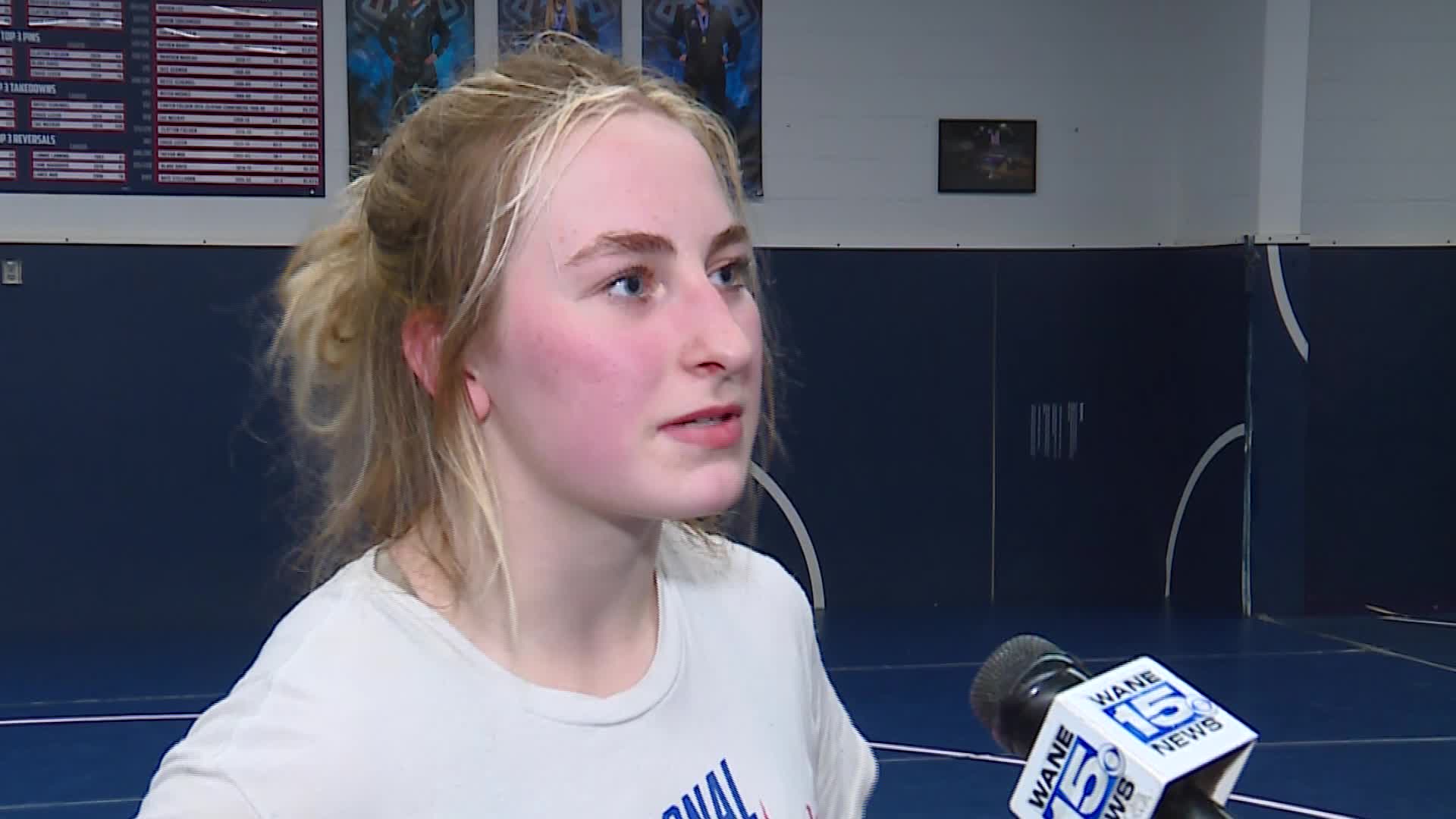 Garrett senior wrestler Neveah Wilson practice interview 1/5/2025 – WANE 15