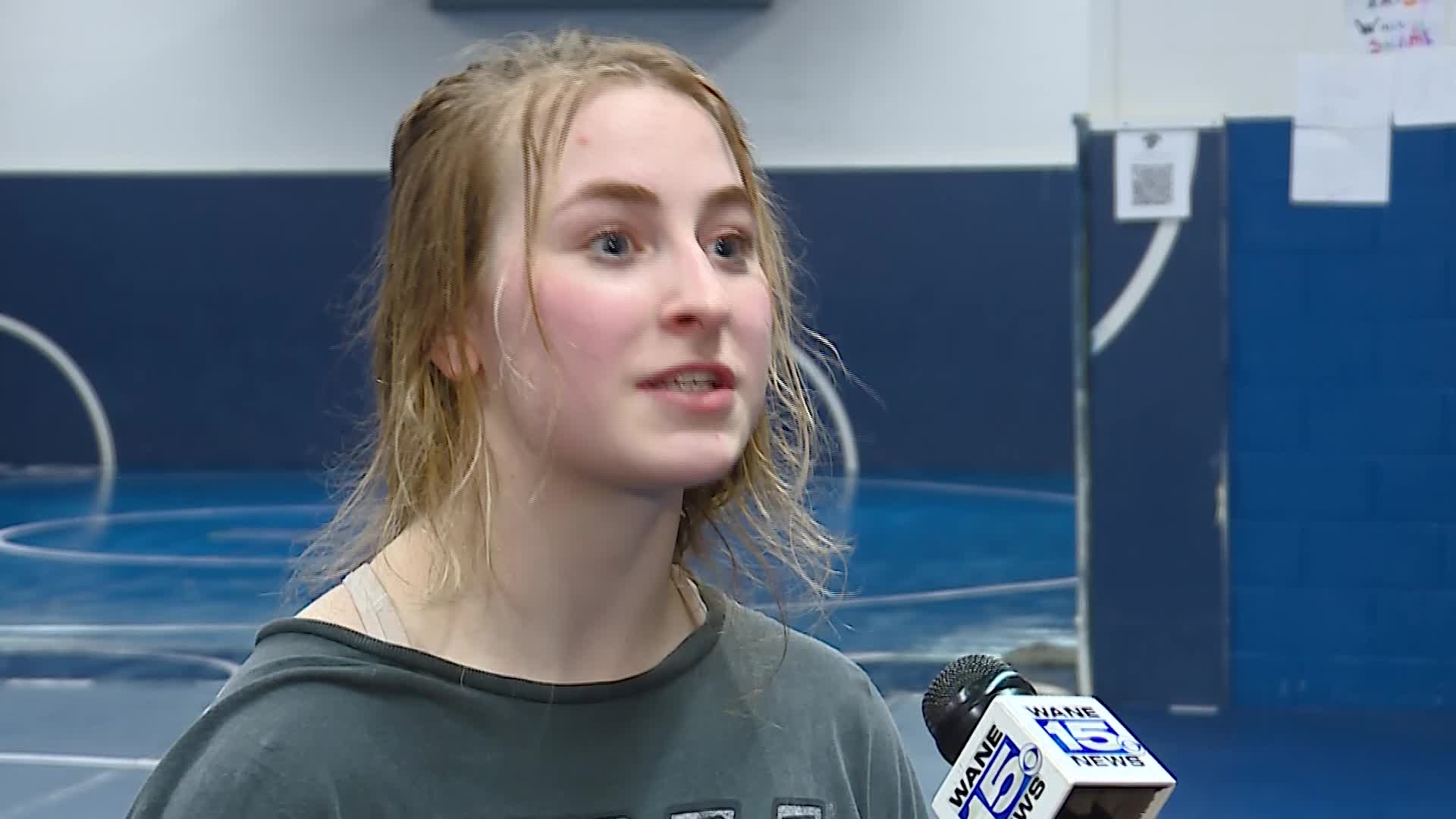 Garrett junior wrestler Neveah Wilson practice interview 1/6/2025 – WANE 15