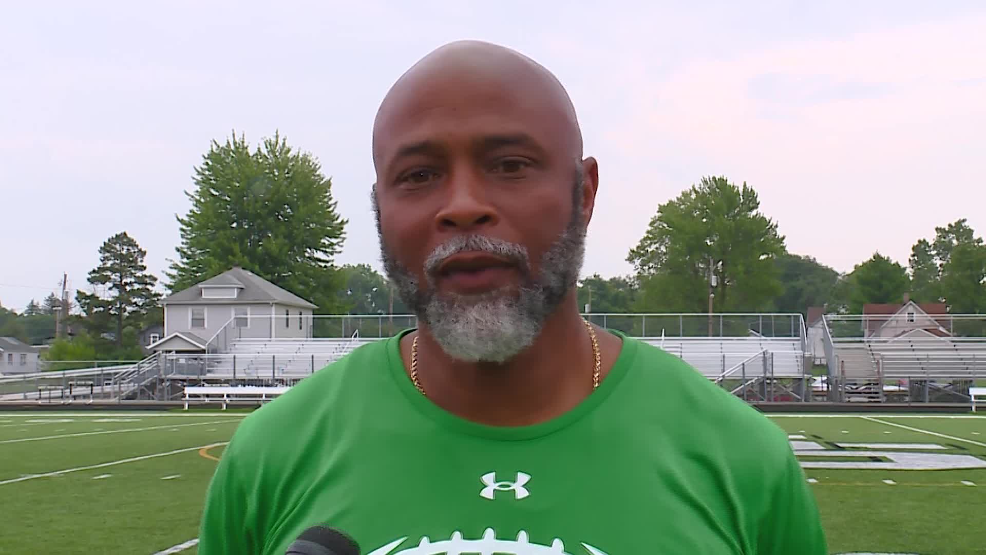 South Side head coach Andre Goodwell practice interview 8/5/2025 – WANE 15