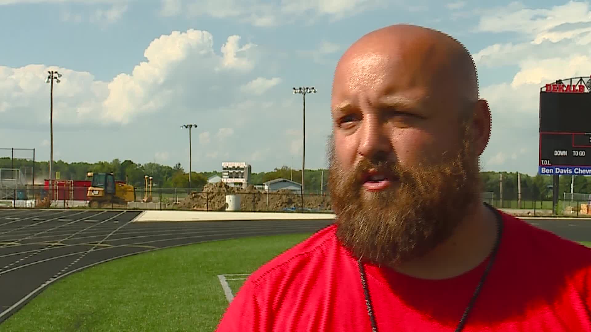 DeKalb head coach Ryan Robertson practice interview 8/12/2025 – WANE 15