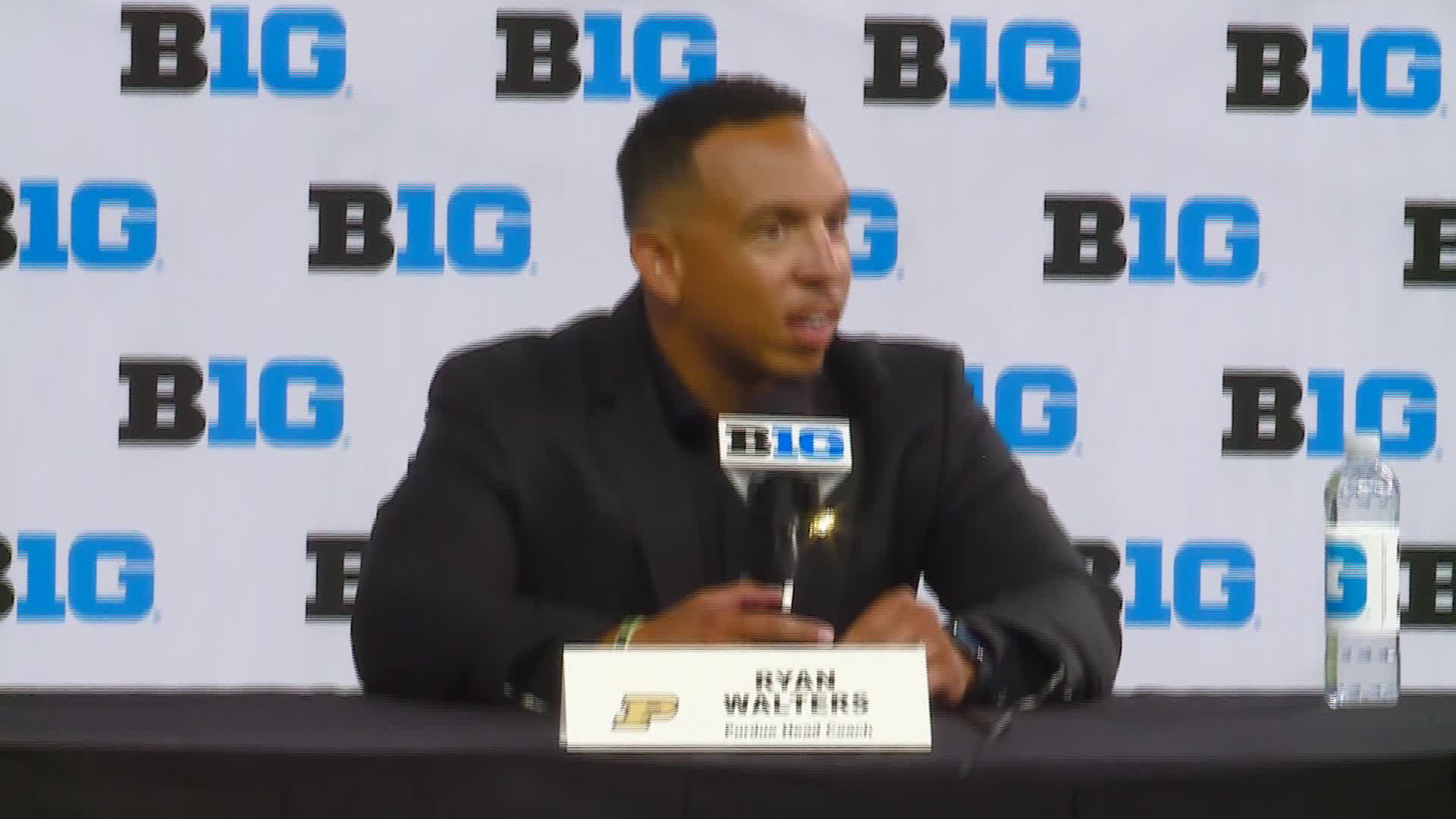 Purdue head coach Ryan Walters interview at Big Ten Football Media Day ...