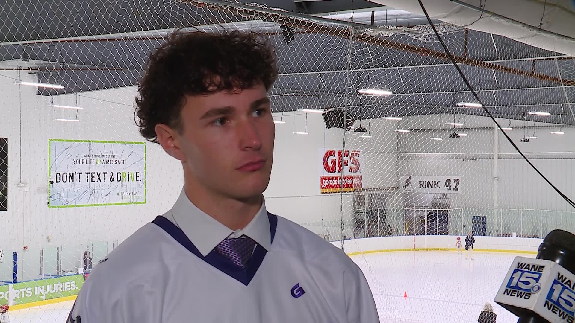 Riley Murphy full interview at 2025 High School Hockey Media Day – WANE 15