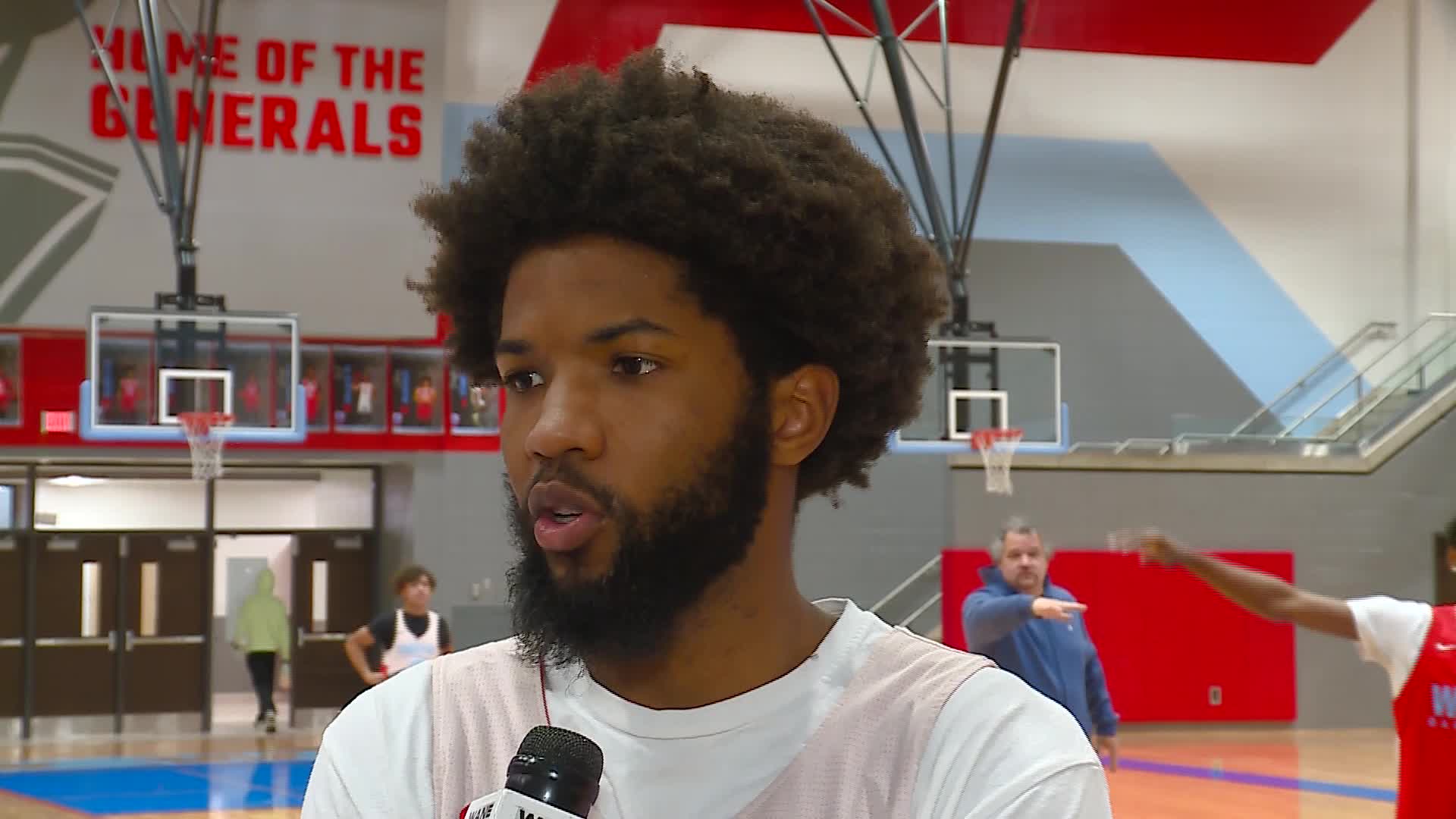 Preston Comer full interview at Wayne Generals basketball practice on 1 ...