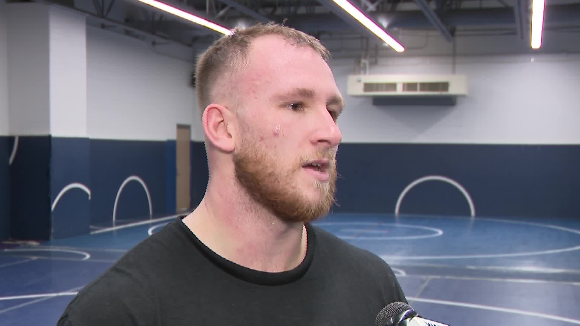 Garrett senior wrestler Aiden Hunt practice interview 1/12/2026 – WANE 15