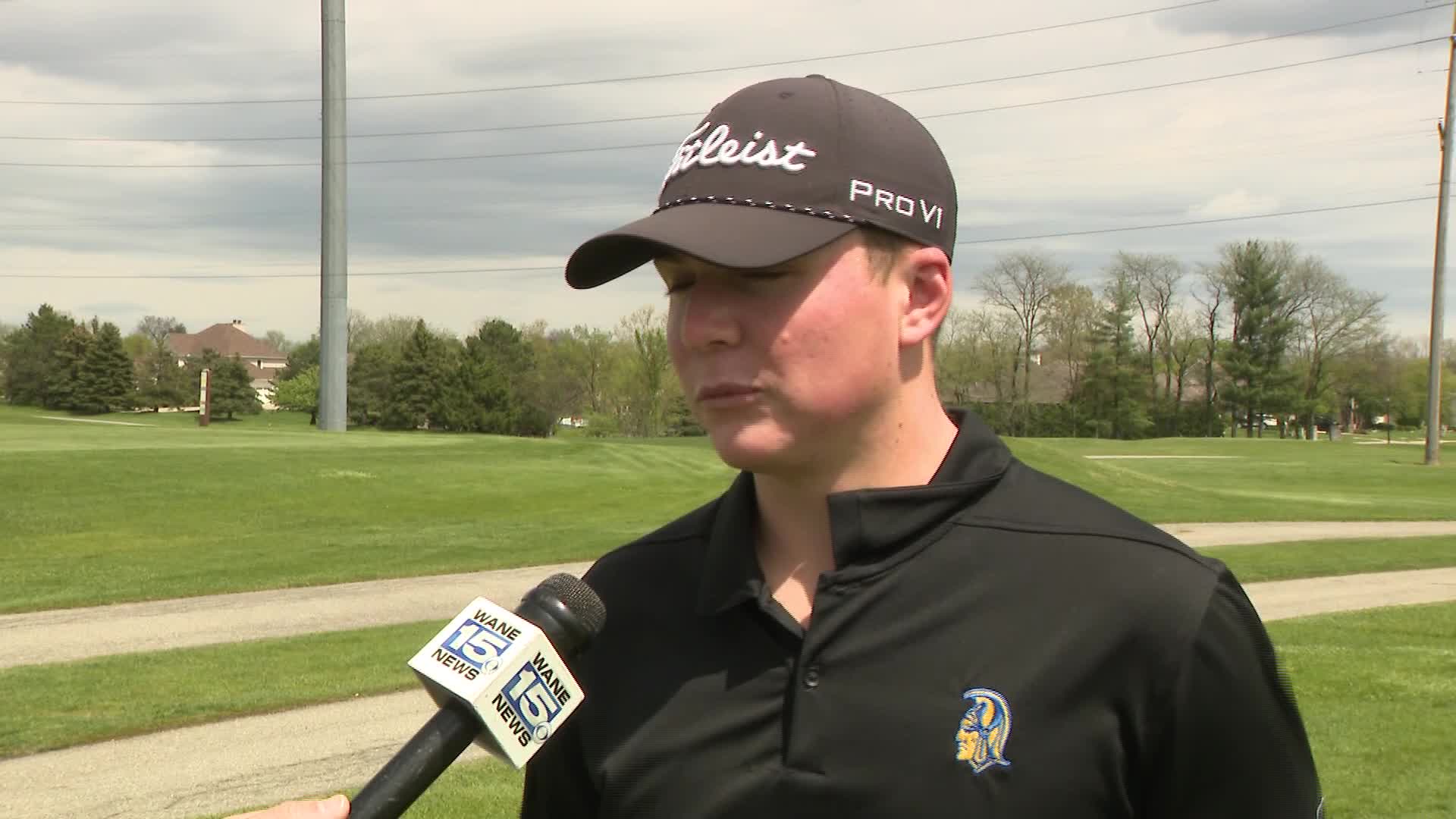 Homestead senior golfer Ryan Parker interview 5/6/2025 – WANE 15