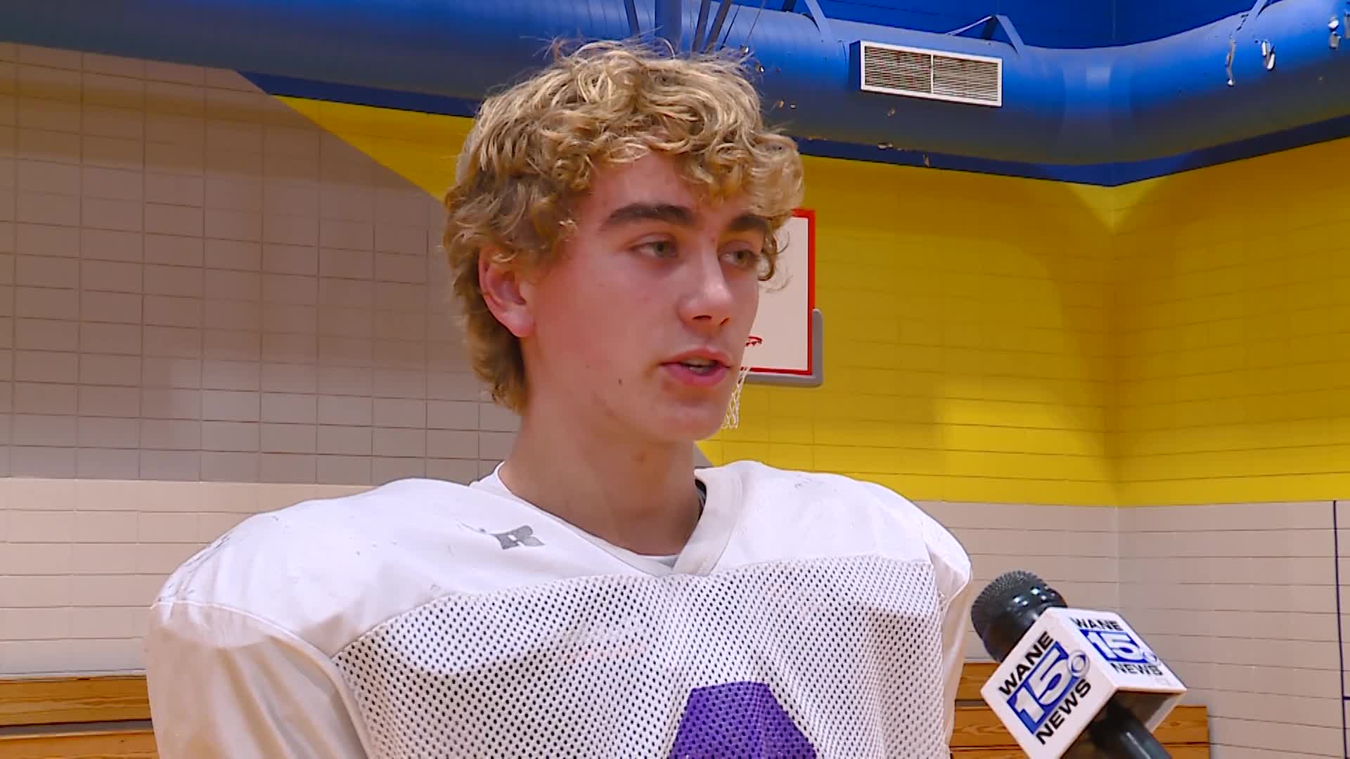 Angola senior wide receiver, corner Tyler Ruple practice interview 11 ...
