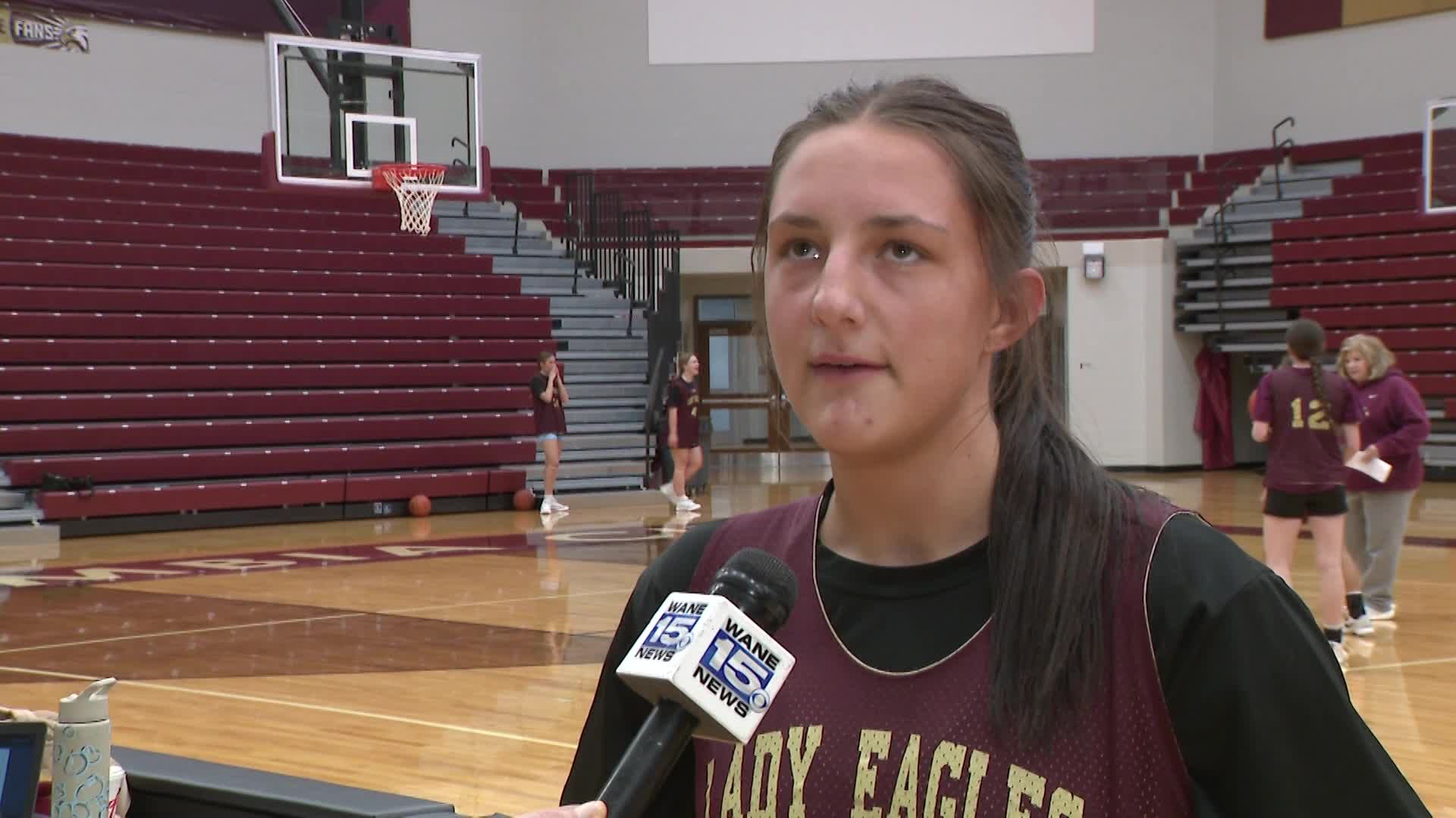 Anisa Tonkel full interview at Columbia City girls basketball practice ...