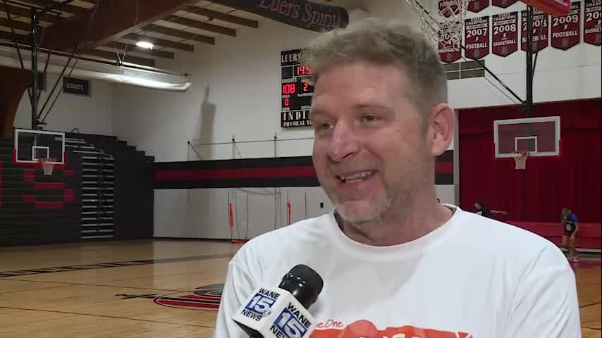 Mark Pixley full interview at Bishop Luers girls basketball practice on ...