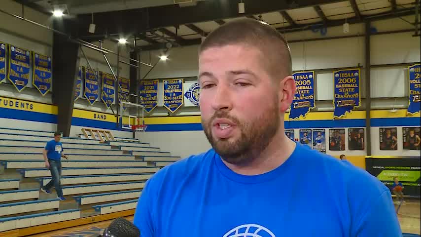 Matt Roth full interview at Blackhawk Christian pep rally on 3/22/23 ...