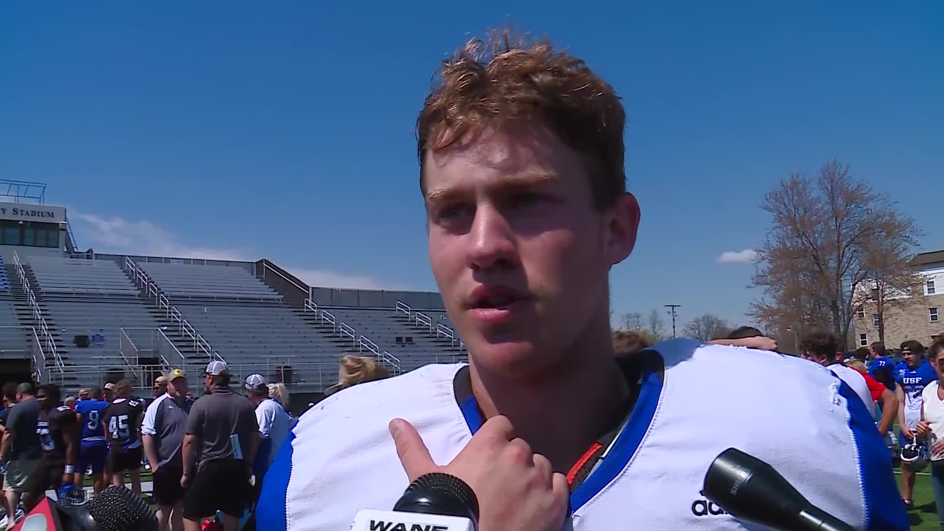 Saint Francis quarterback Carson Clark full spring game interview 4/15 ...