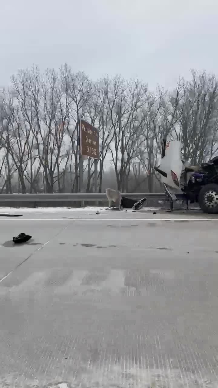 Semi jack-knifed on I-69 – WANE 15