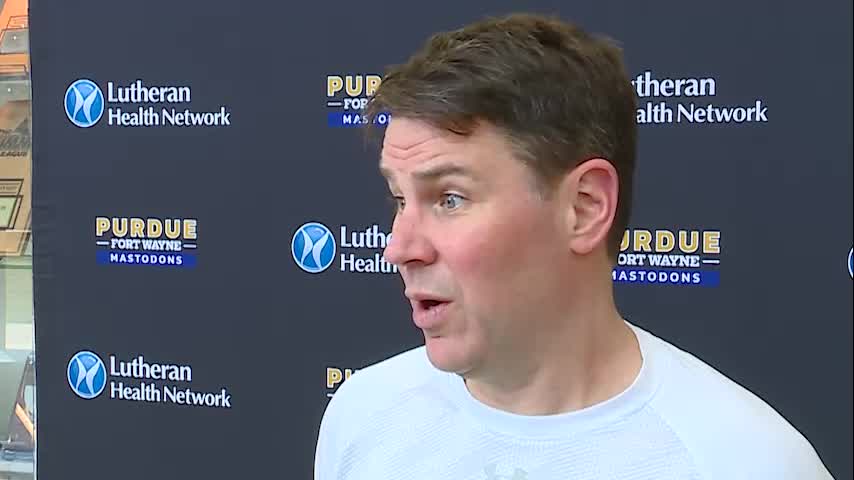Jon Coffman full interview at Purdue Fort Wayne practice ahead of CIT ...