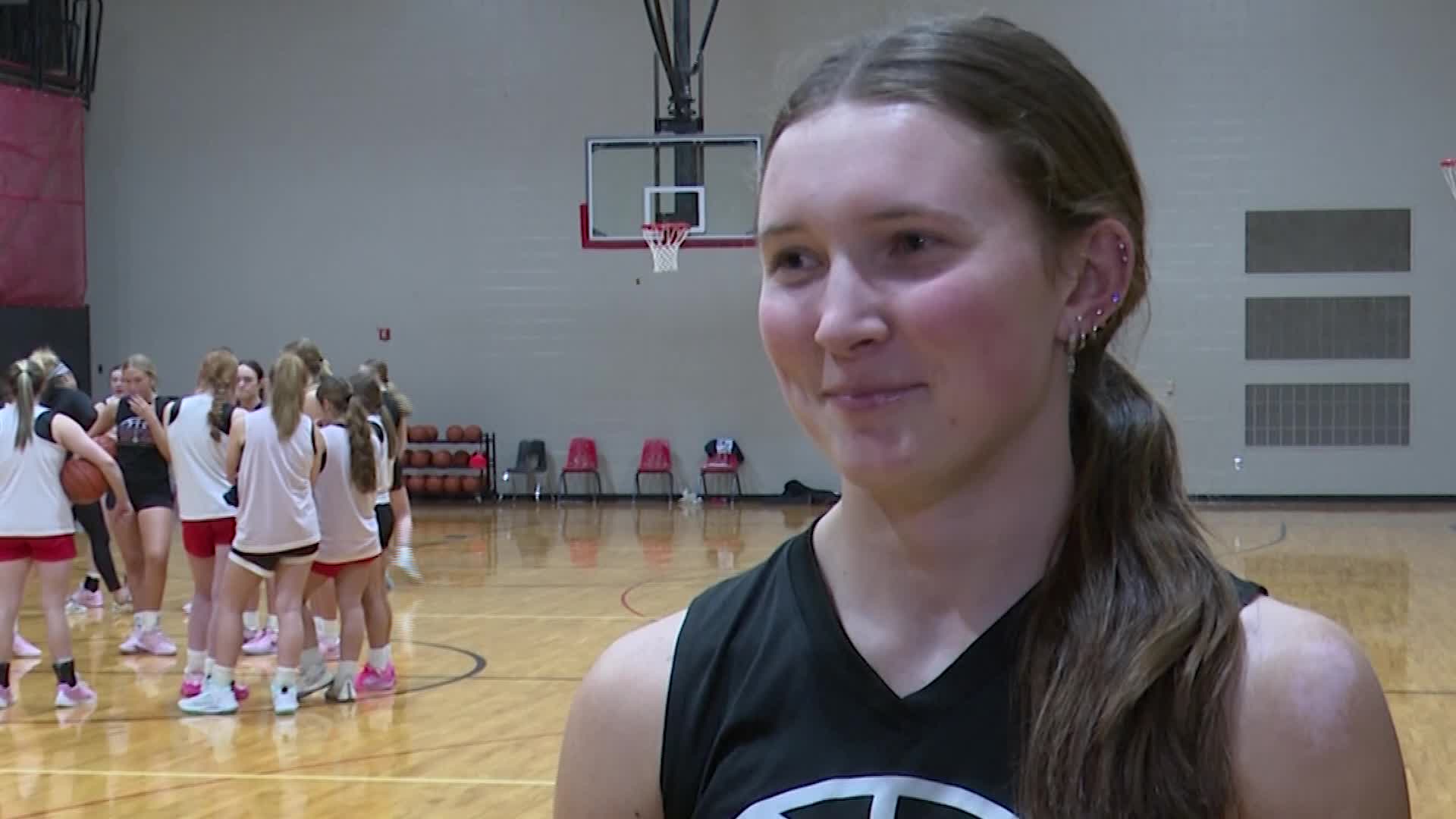 Bluffton junior guard Konley Ault practice interview 1/13/2025 – WANE 15