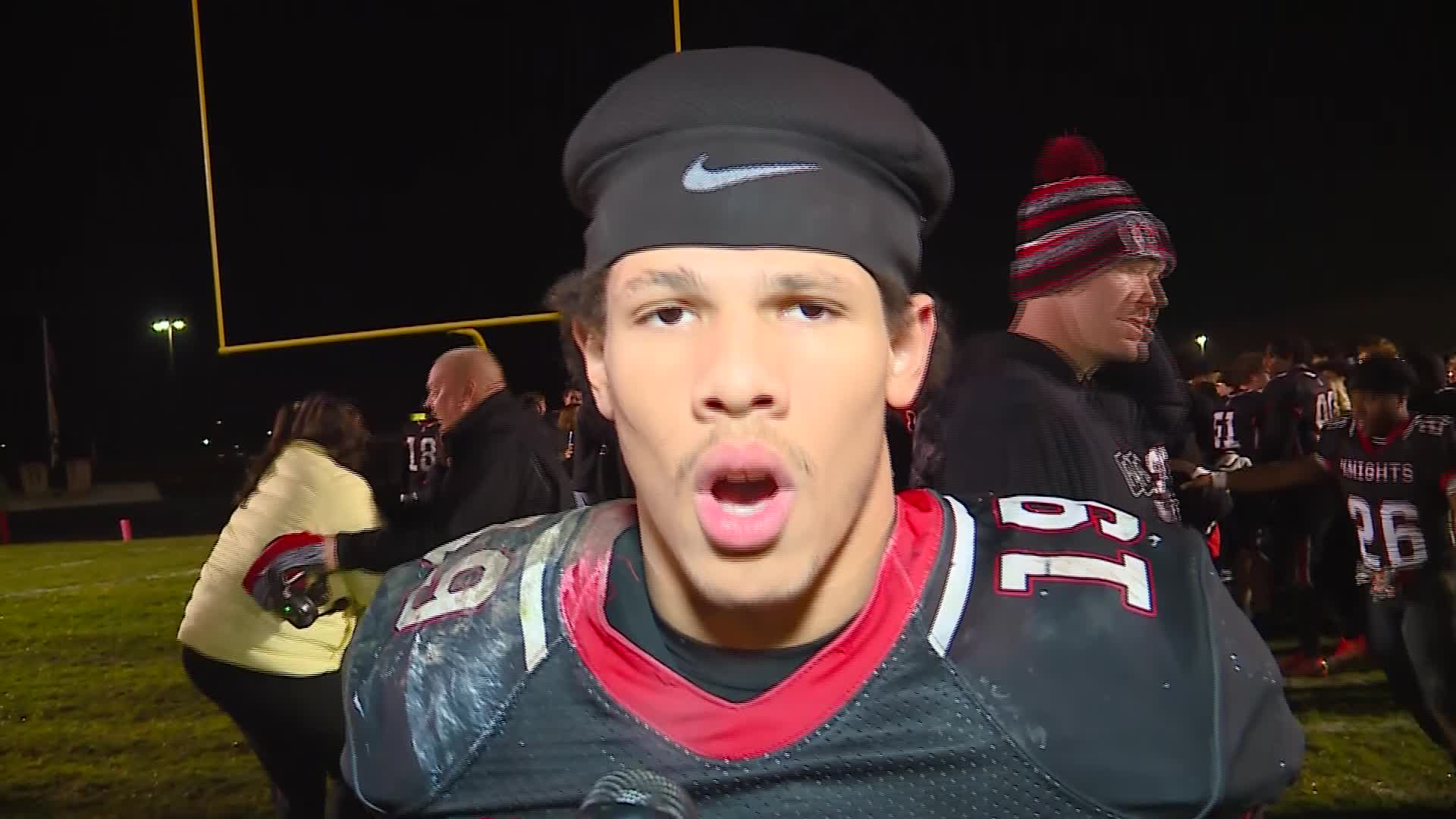 Bishop Luers sophomore running back TJ Epperson postgame interview 11 ...