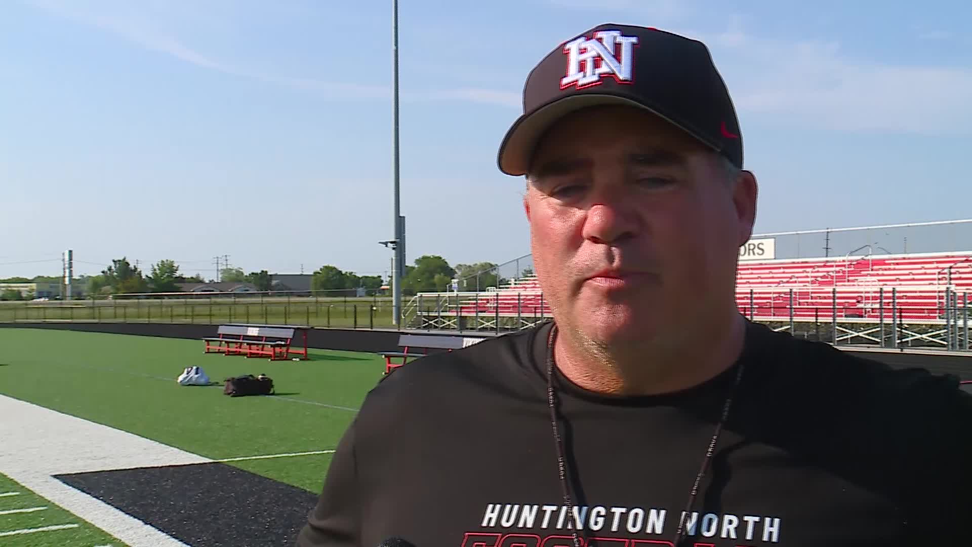 Huntington North head coach Mike Eshbach practice interview 8/11/2025 ...