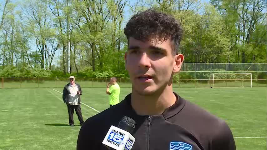 Saed Anabtawi full interview at Fort Wayne FC practice on 5/10/23 – WANE 15
