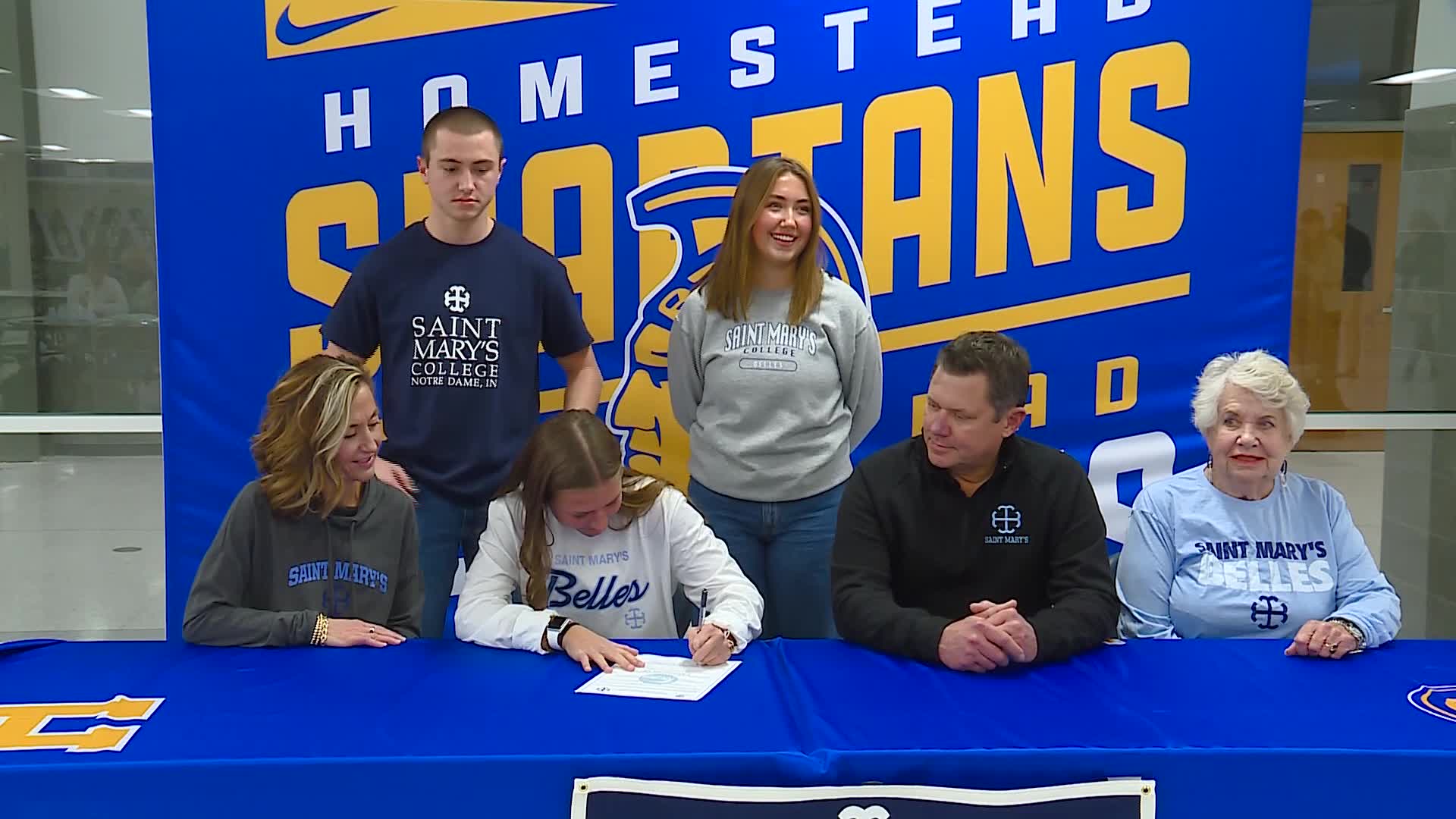 Homestead’s Liv Fry signing day interview with Saint Mary’s College (IN ...