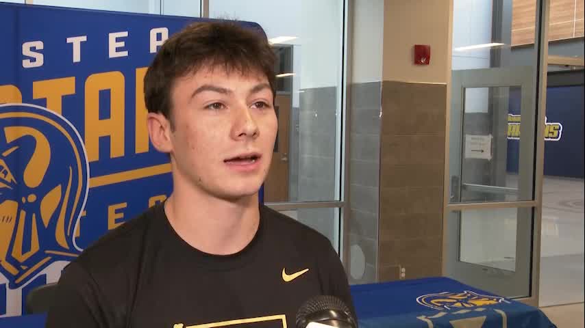 Eli Griffin full interview on signing to pole vault at Army – WANE 15
