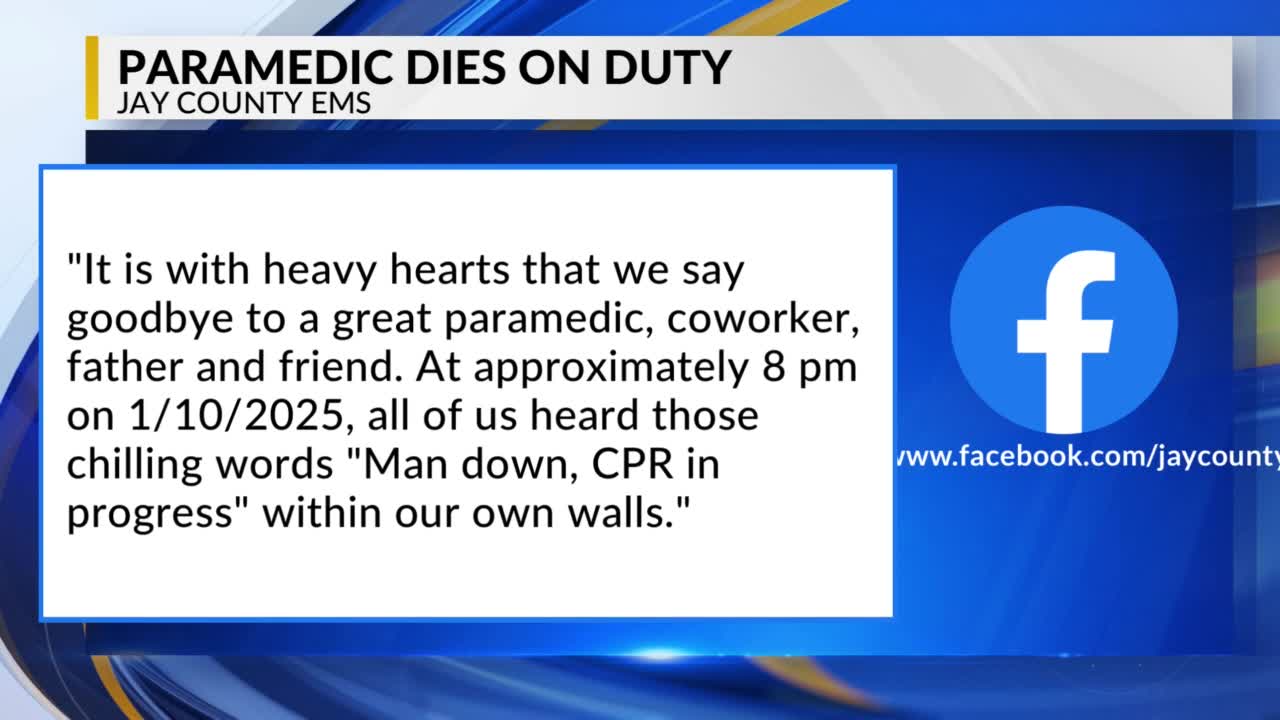 Jay County honors fallen paramedic who died while on duty Friday – WANE 15