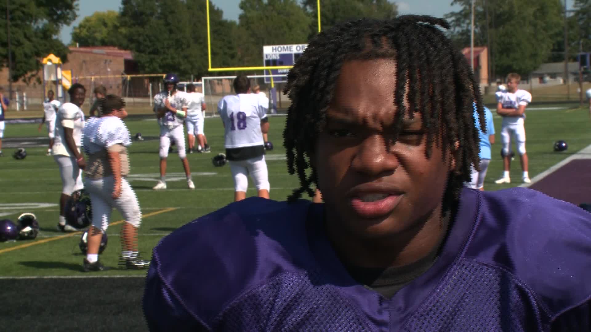 Nathan Foster full interview at Leo Lions football practice on 9/16/25 ...