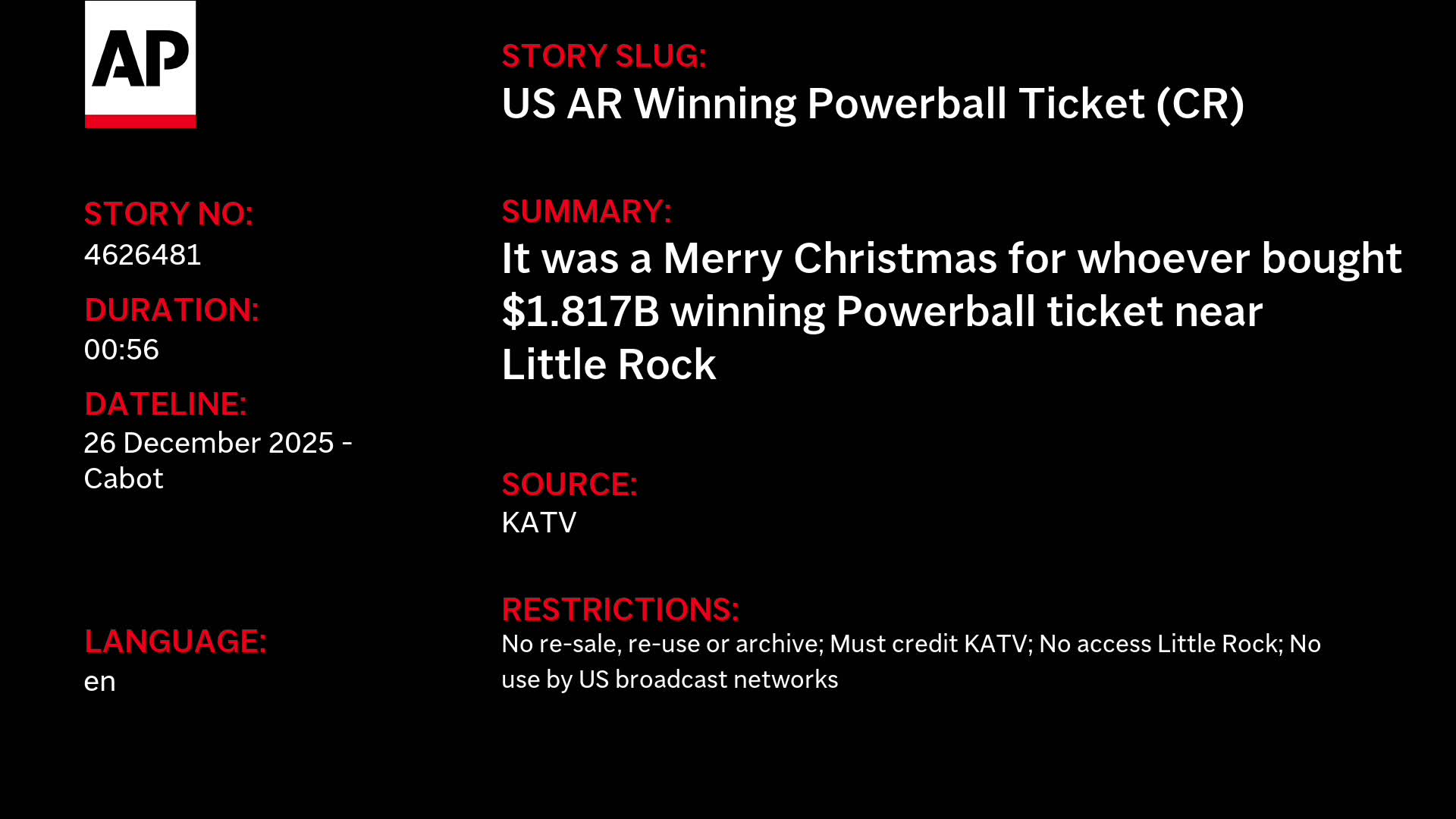 What to know about the Christmas Eve Powerball jackpot in Arkansas ...