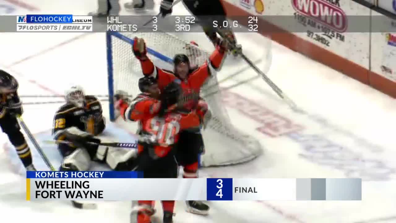 Komets snap losing skid to Wheeling Nailers – WANE 15