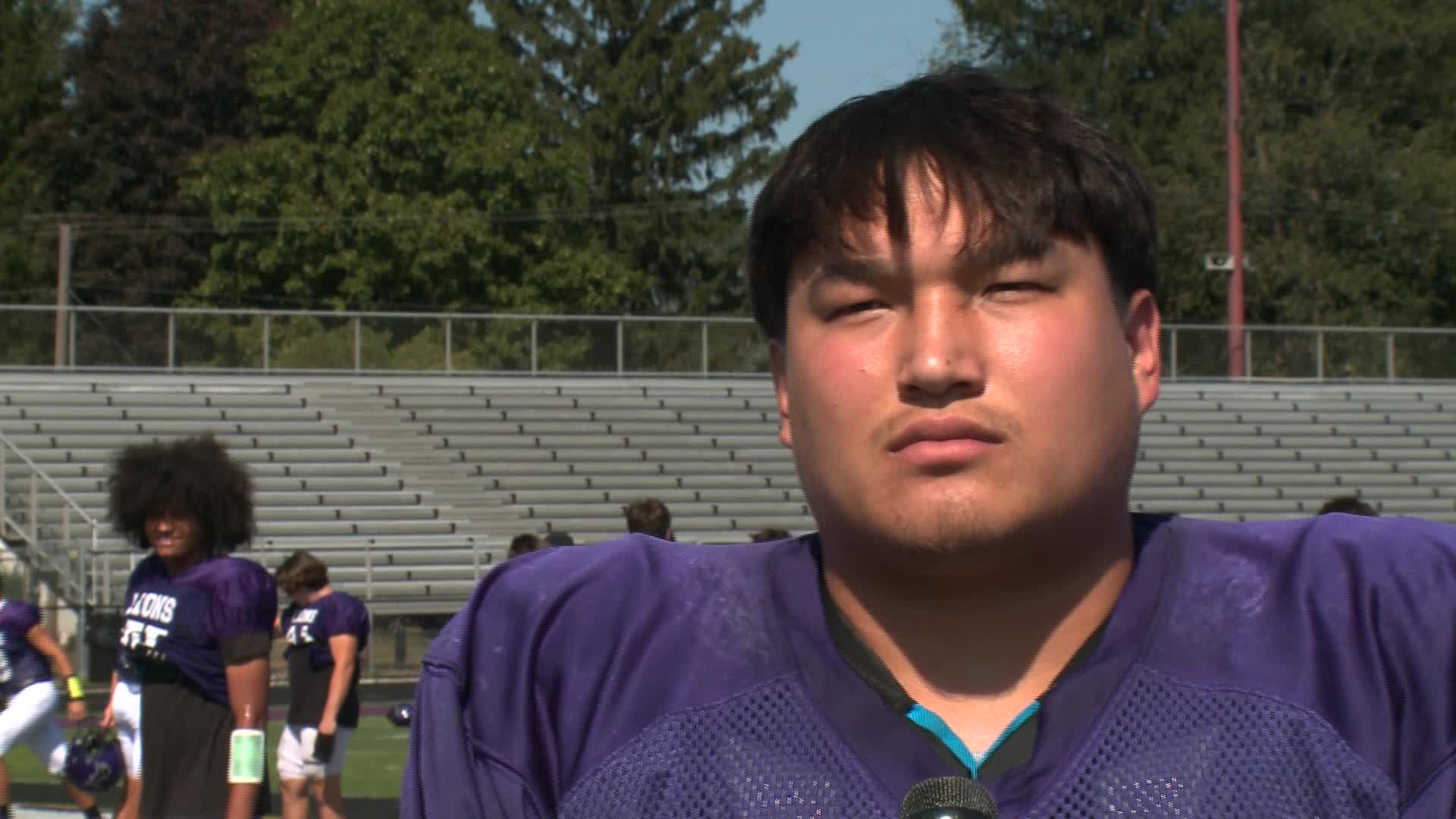 Isaiah Coolman full interview at Leo Lions football practice on 9/16/25 ...