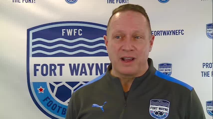 Mike Avery Fort Wayne FC head coach full interview at team tryouts on 1 ...