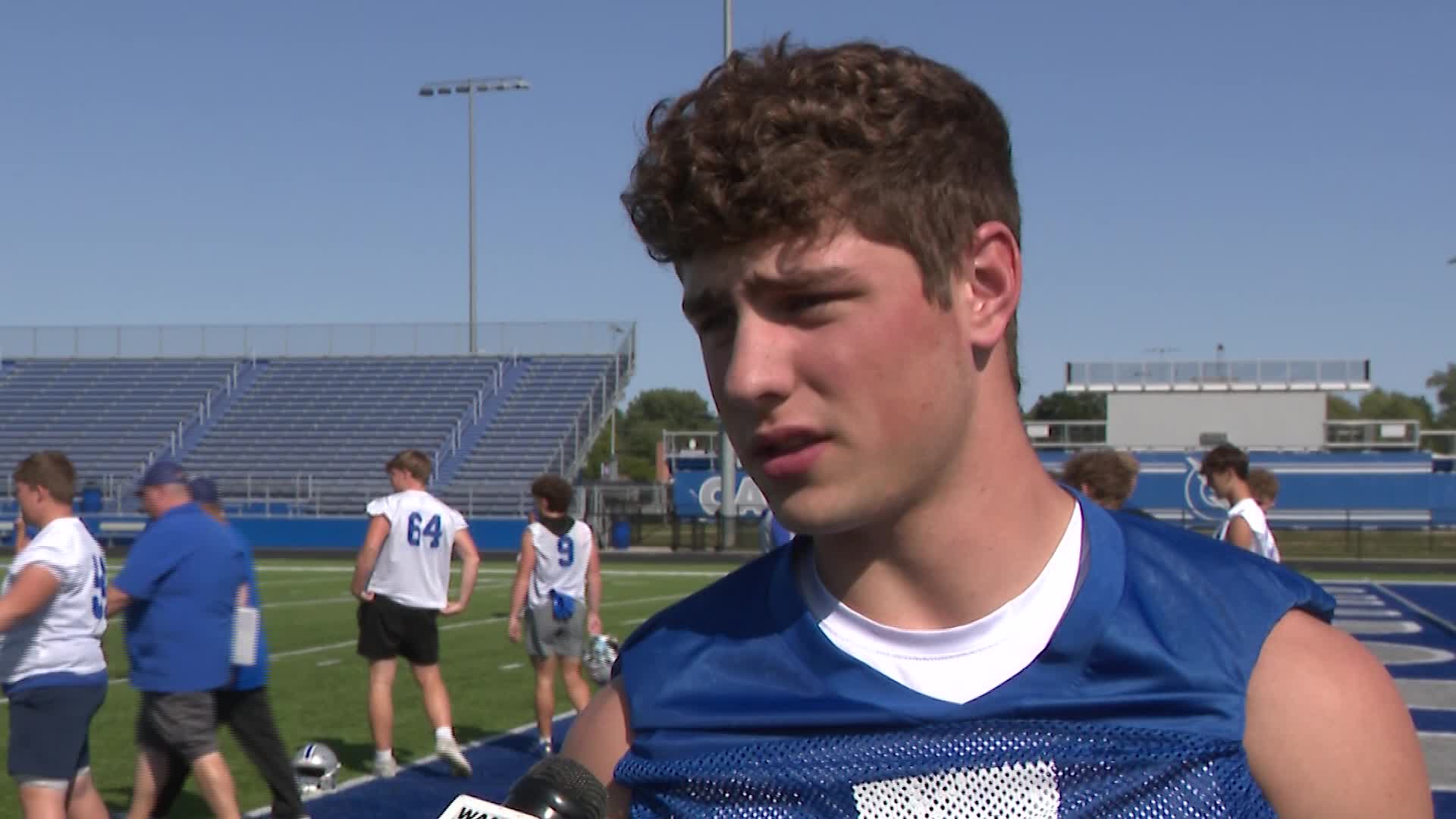Carroll junior outside linebacker Austin Rohrs practice interview 9/8 ...