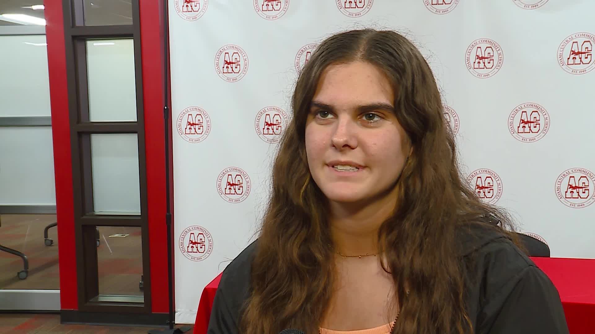 Adams Central’s Kate Moser full signing day interview with Anderson ...