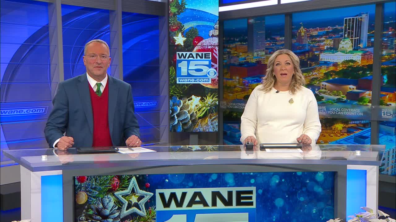 The process of painting Santa – WANE 15