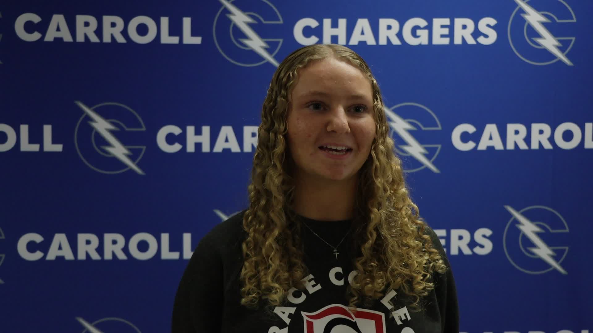 Natalie Winter full interview on signing with Grace College for golf ...