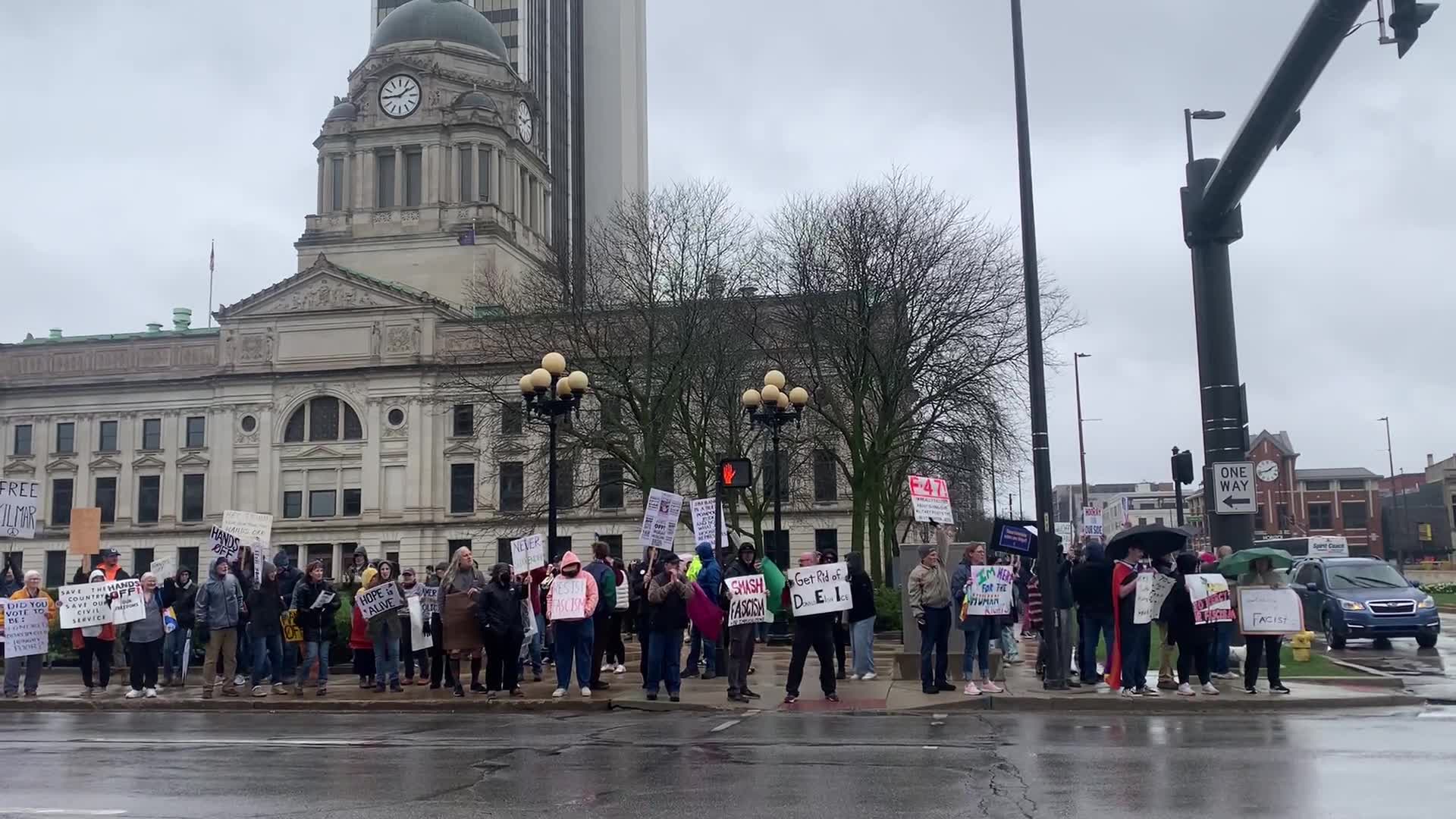 Hands Off protest – WANE 15