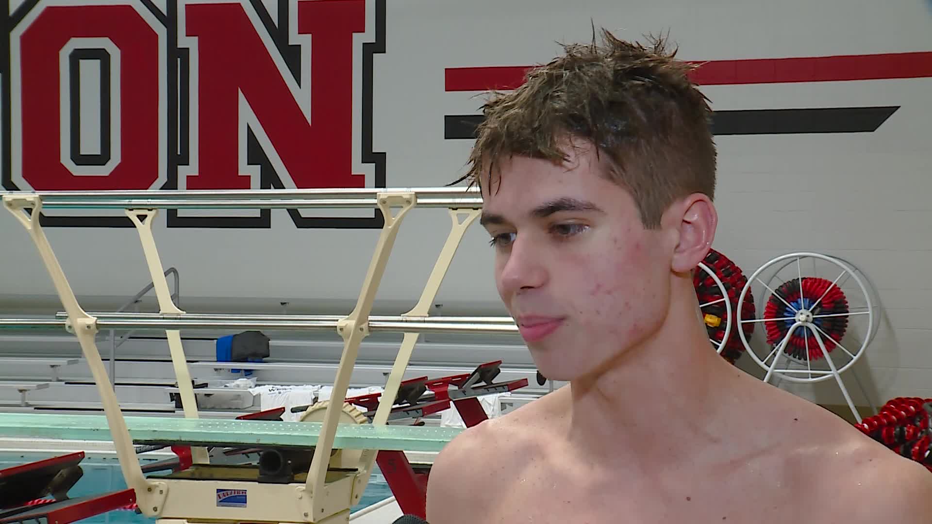 Bluffton boys swimming junior Anthony Hartman full practice interview 2 ...