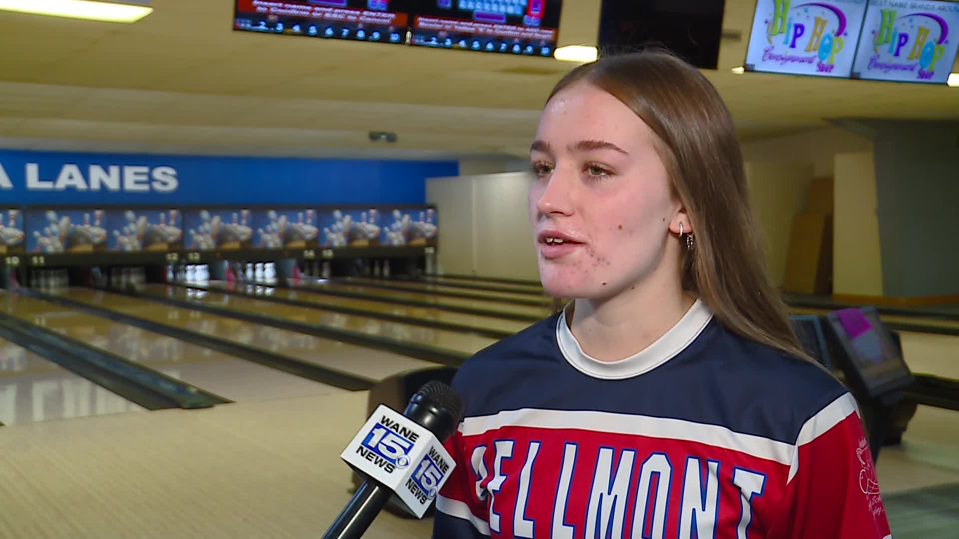 Bellmont junior bowler Taylor Bauer full interview 1/29/2024 – WANE 15
