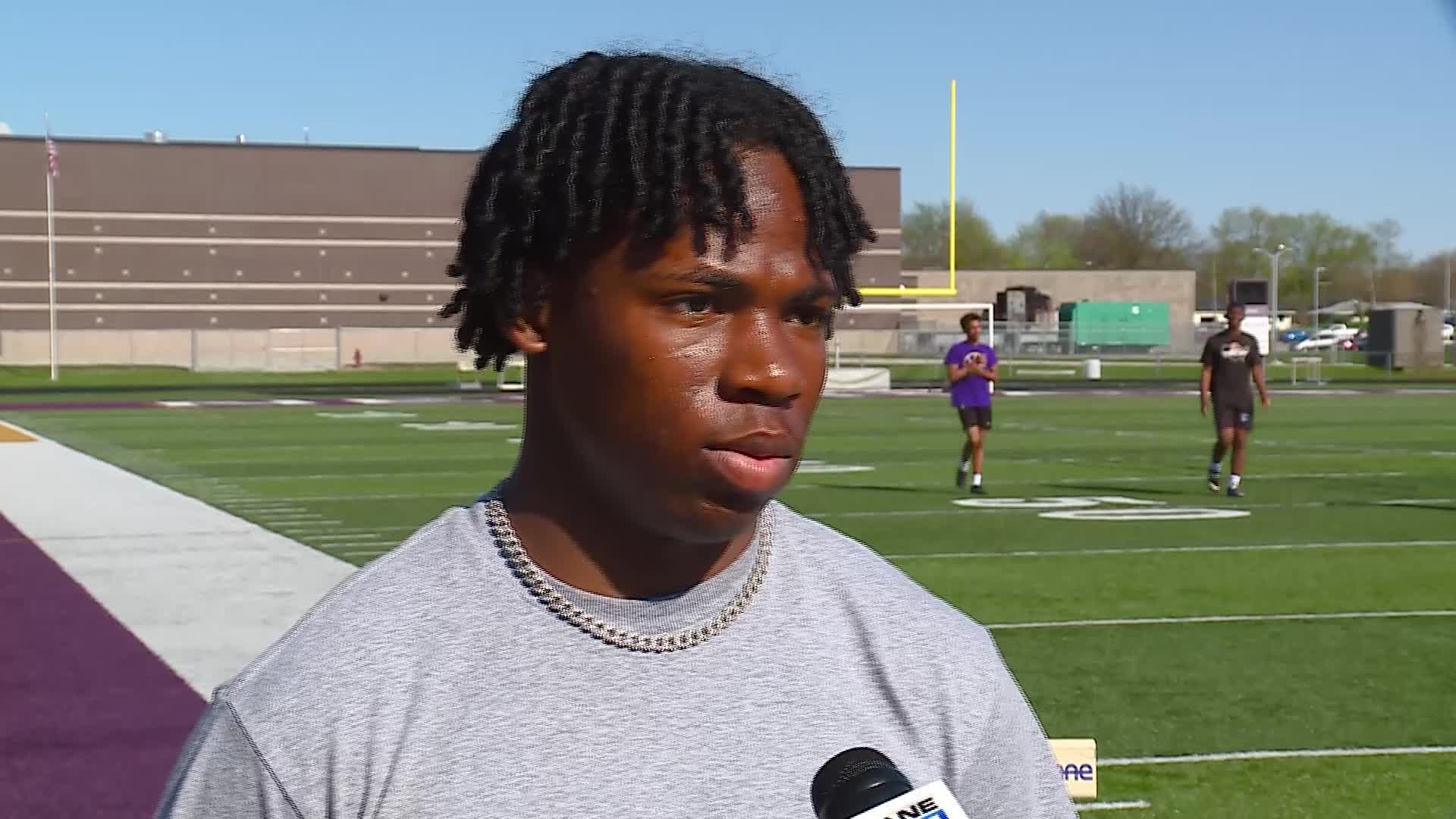 New Haven boys track senior Tre Bates full practice interview 4/15/2024 ...