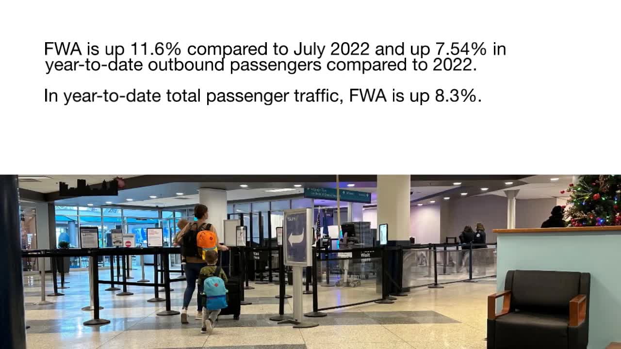 FWA seeing strong passenger growth – WANE 15