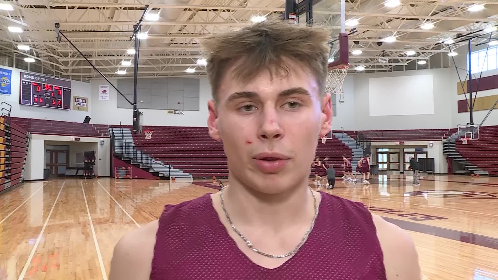 Aiden Denning full interview at Columbia City boys basketball practice ...
